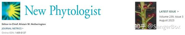生信合集26#：百年老刊New Phytologist，植物学一区，影响因子9.4，审稿周期1个月 - 知乎