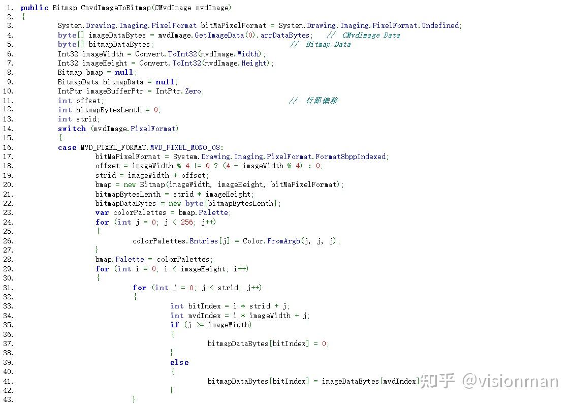 海康visionmaster-图像Bitmap和CmvdImage互转的方法 - 知乎