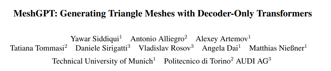 Transformer变革3D建模，MeshGPT生成效果惊动专业建模师，网友：革命性idea - 知乎