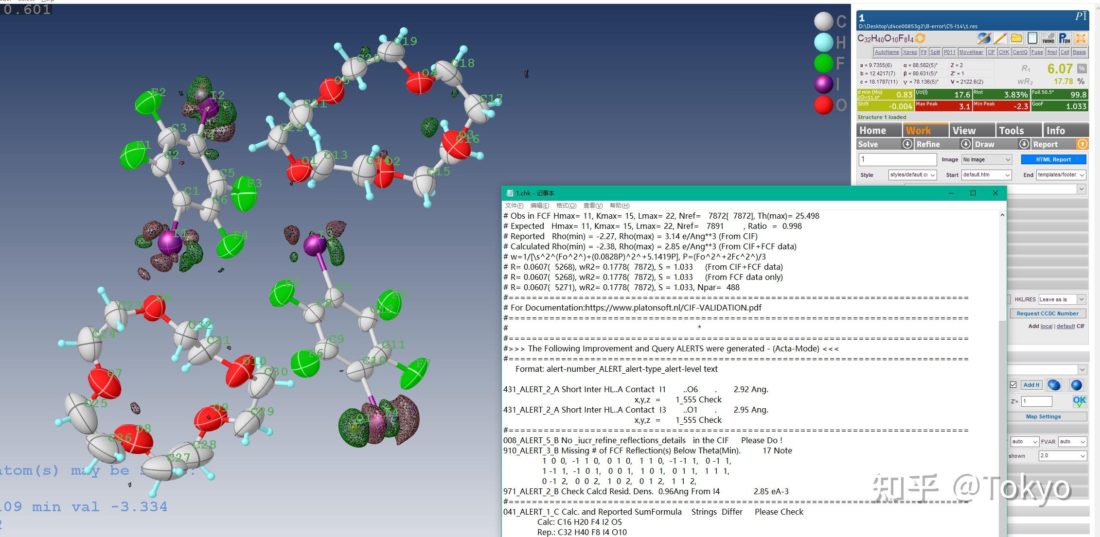 CheckCIF-AB级警报处理(CrystEngComm) - 知乎