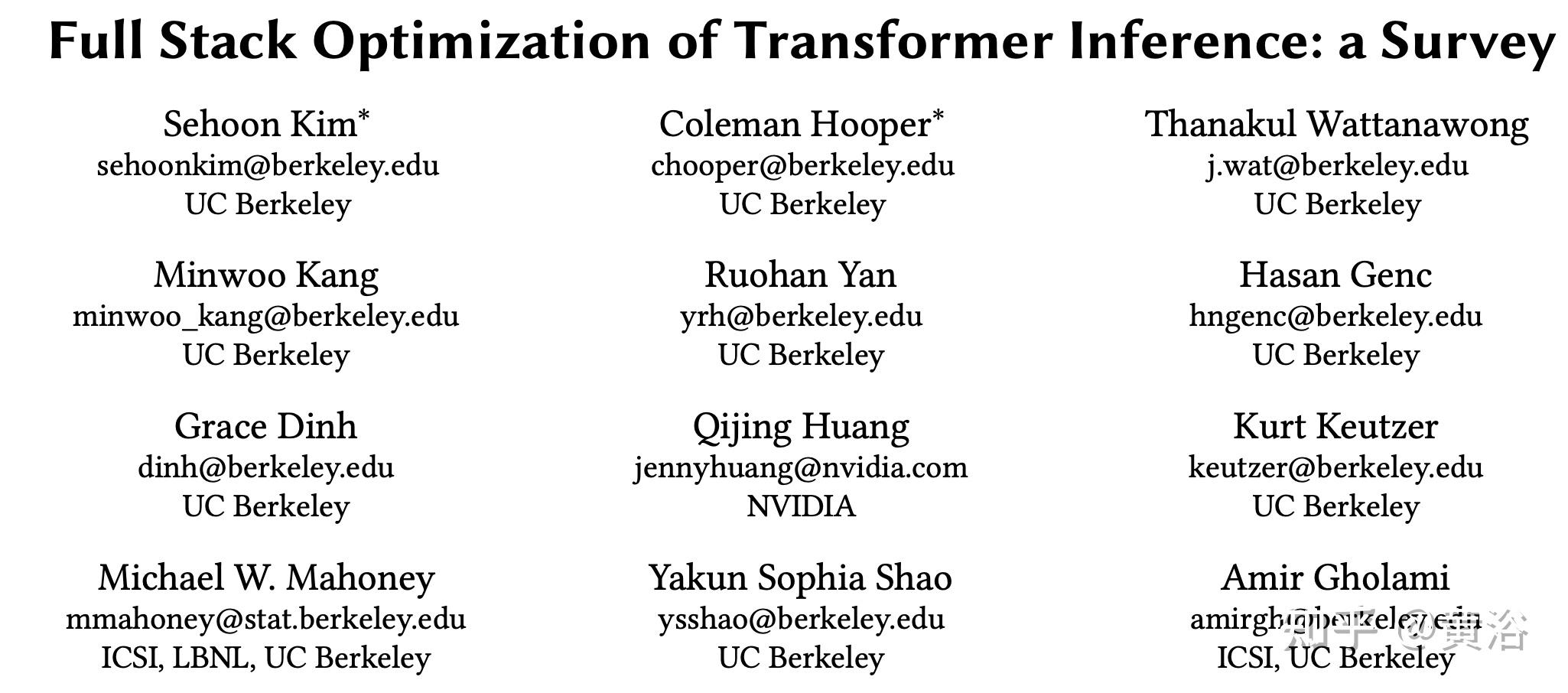 Transformer推理的全栈优化：综述 - 知乎