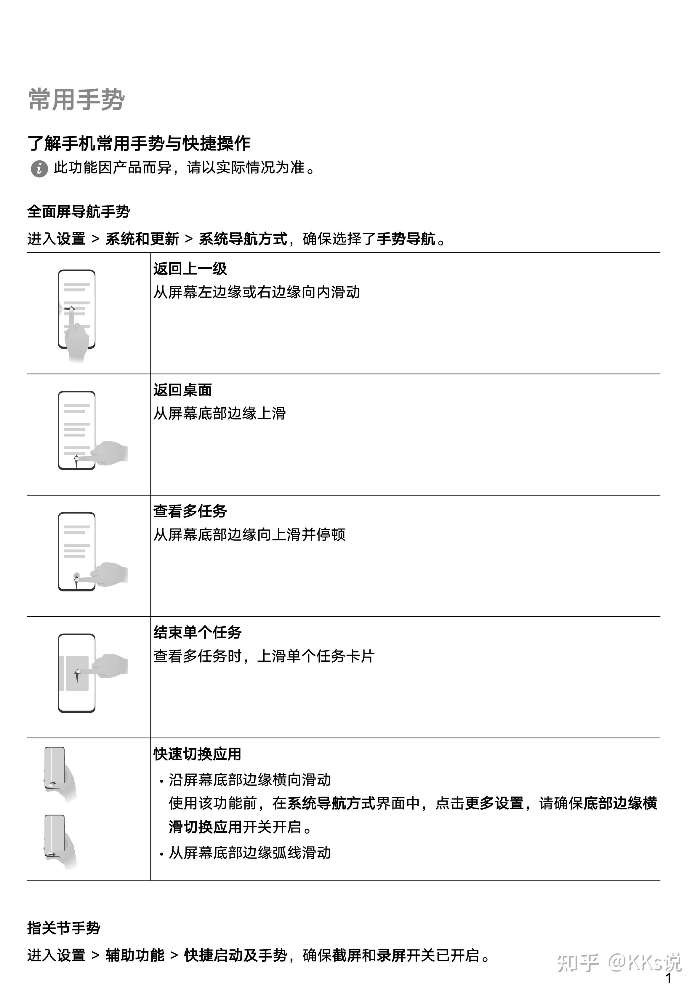 这些手势操作，可以提高华为/荣耀手机使用效率，你知道吗？ - 知乎