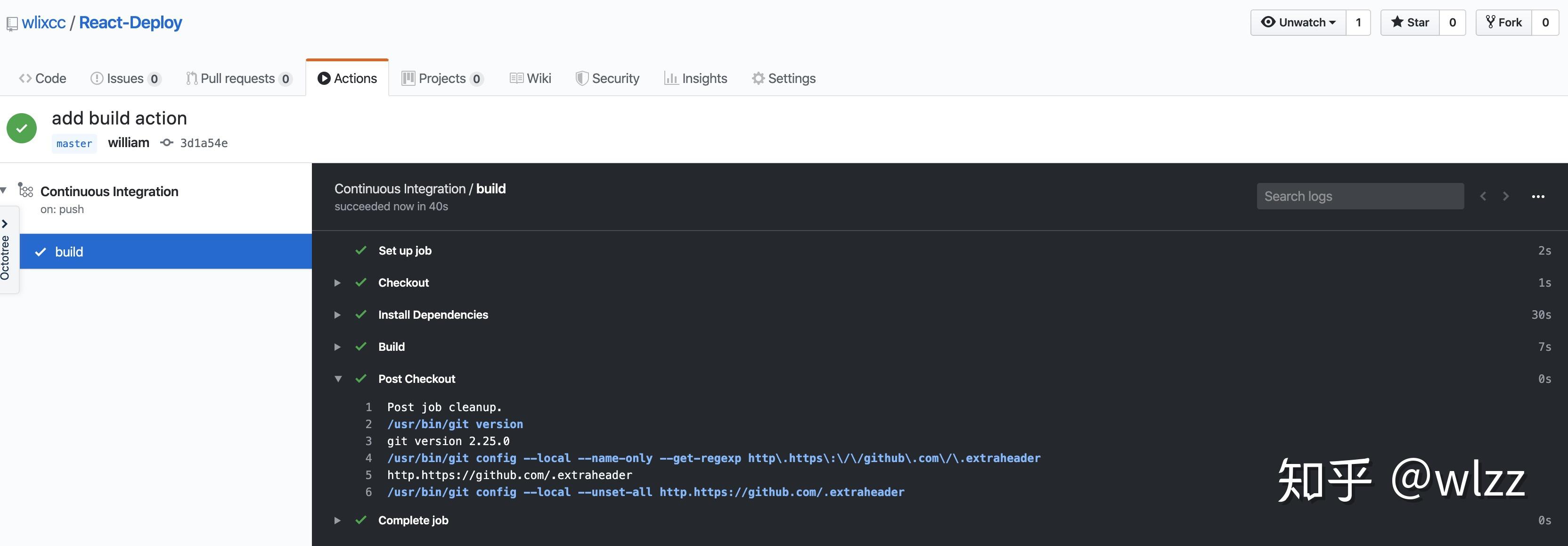 使用Github Action 部署项目到云服务器 - 知乎