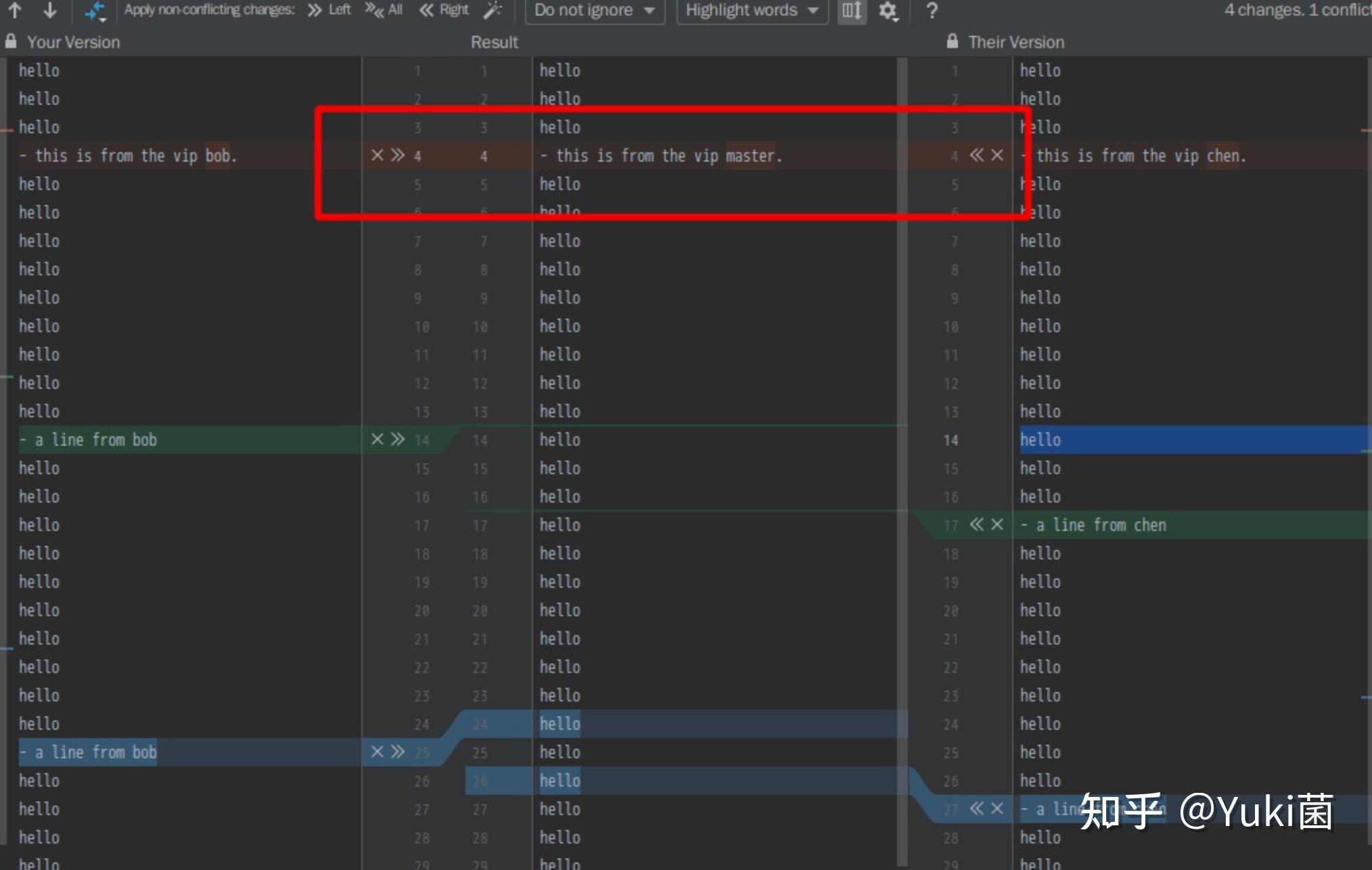 vscode配合3 way merge - 知乎