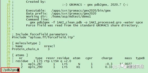 GROMACS分子模拟基础实验教程(3)-检查和理解拓扑文件 - 知乎