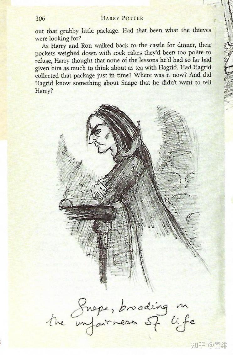 【HP图库】罗琳亲笔手绘的《哈利波特》插图汇总 - 知乎