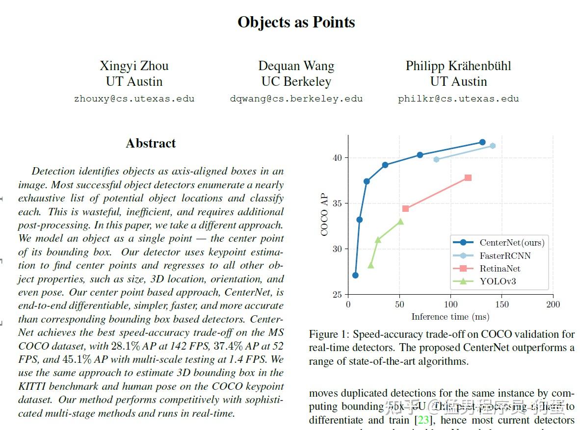 centernet1:objects as Points - 知乎