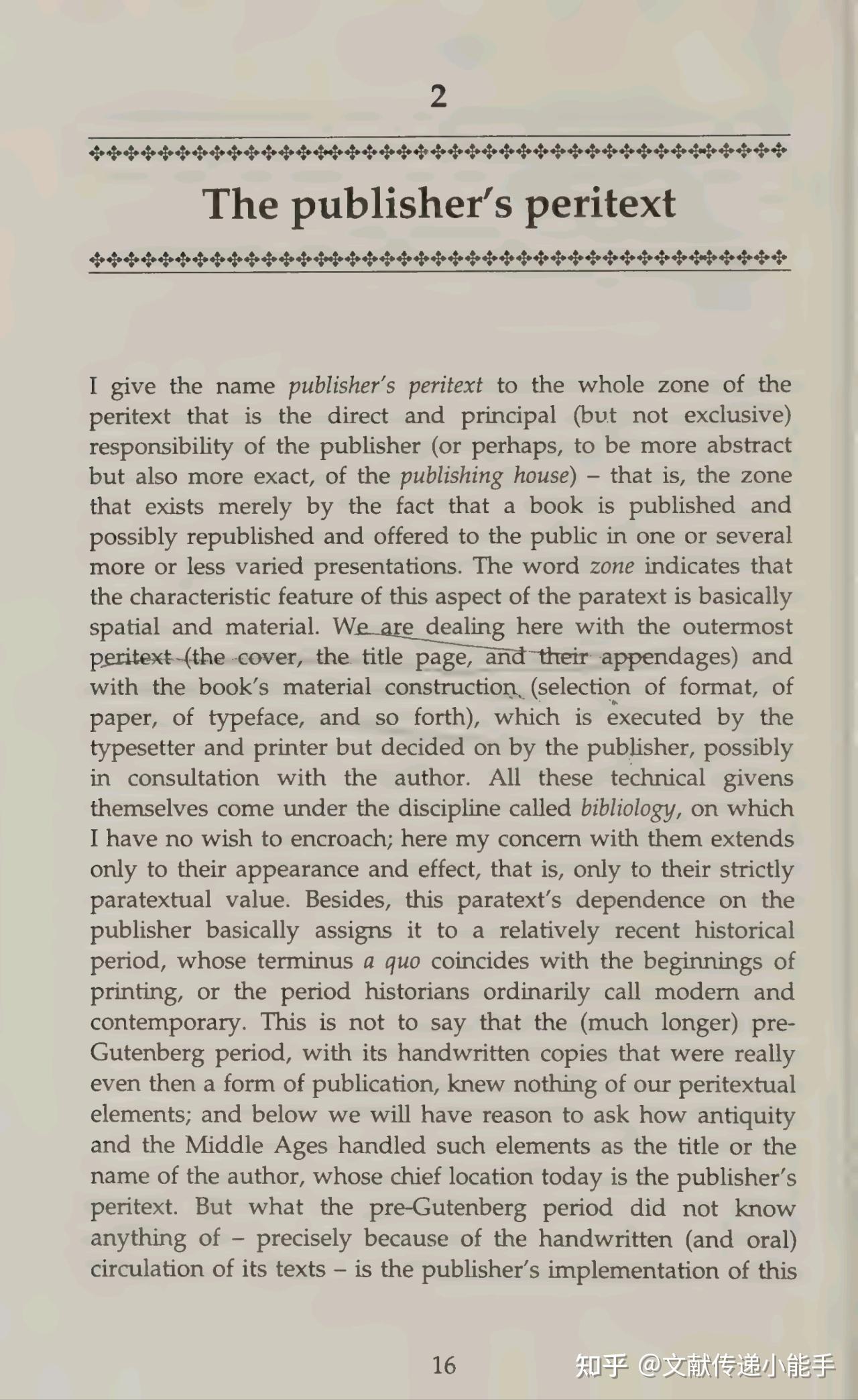Paratexts : thresholds of interpretation by Genette, Gerard - 知乎