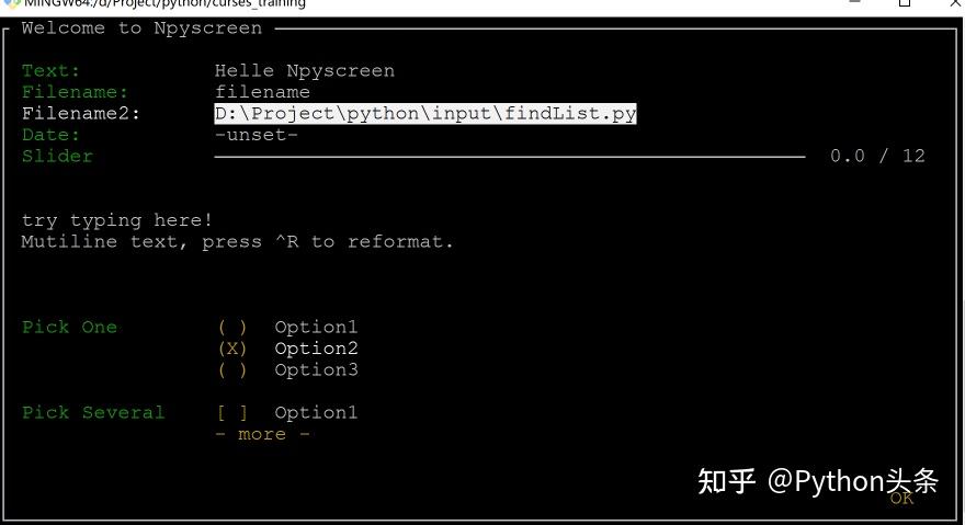 Python 文本终端 GUI 框架，太酷了 - 知乎