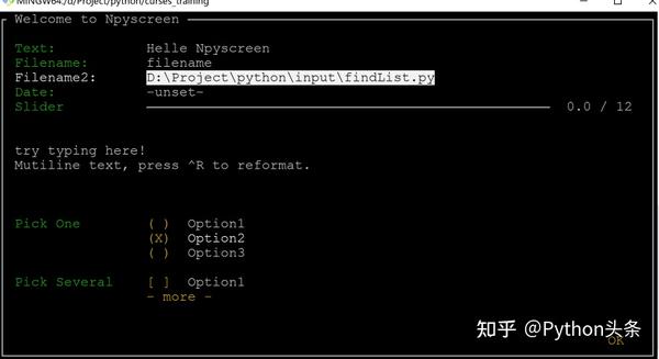 Python 文本终端 GUI 框架，太酷了 - 知乎