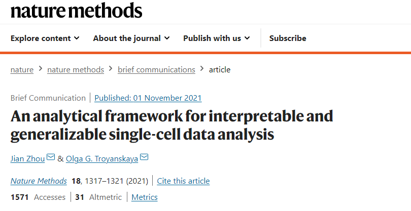 Nat. Methods | 一个可解释可推广的单细胞数据分析框架 - 知乎