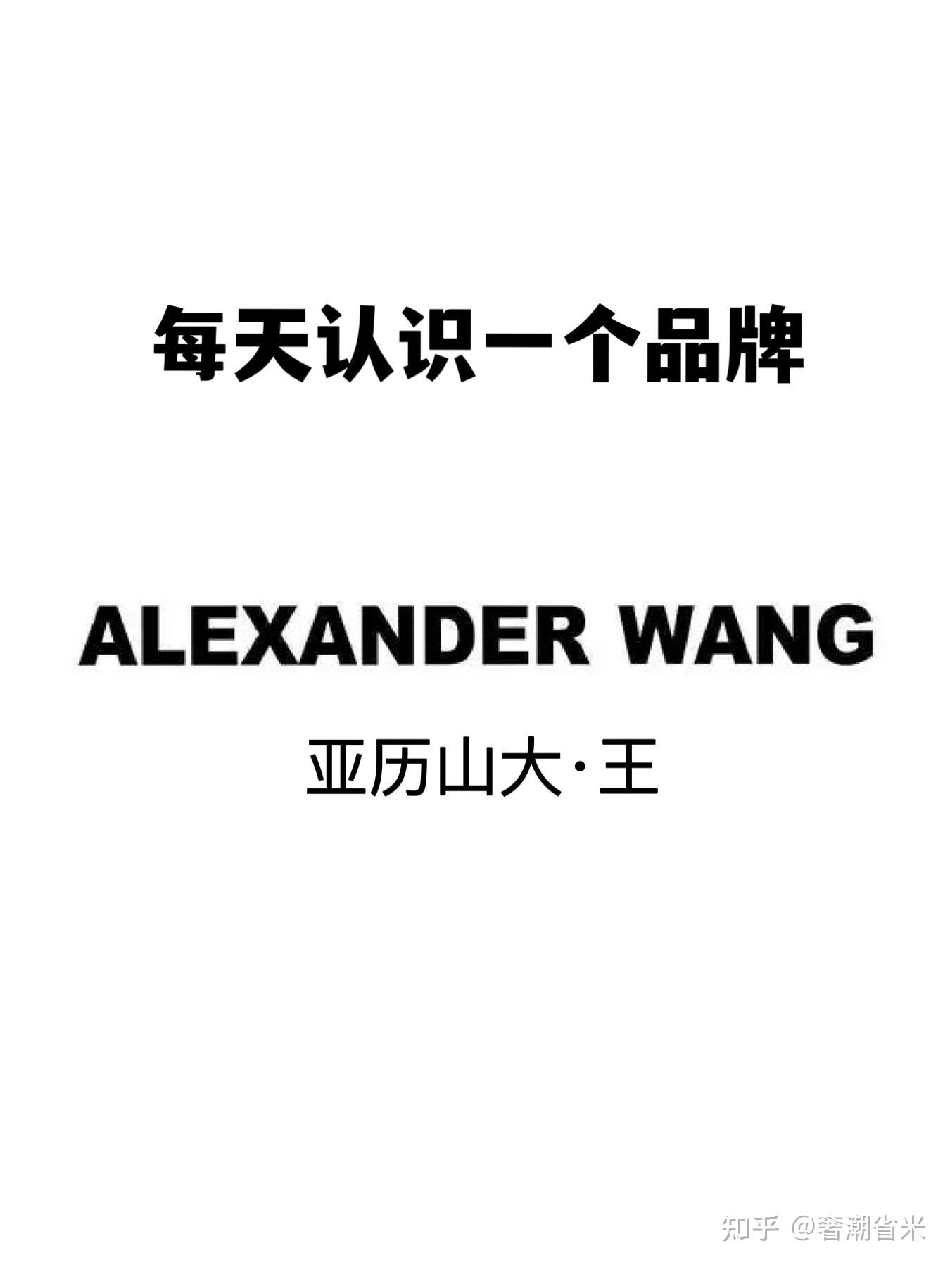 每天认识一个品牌｜Alexander Wang||亚历山大·王 Alexander wang读音:[æligzndawang] - 知乎