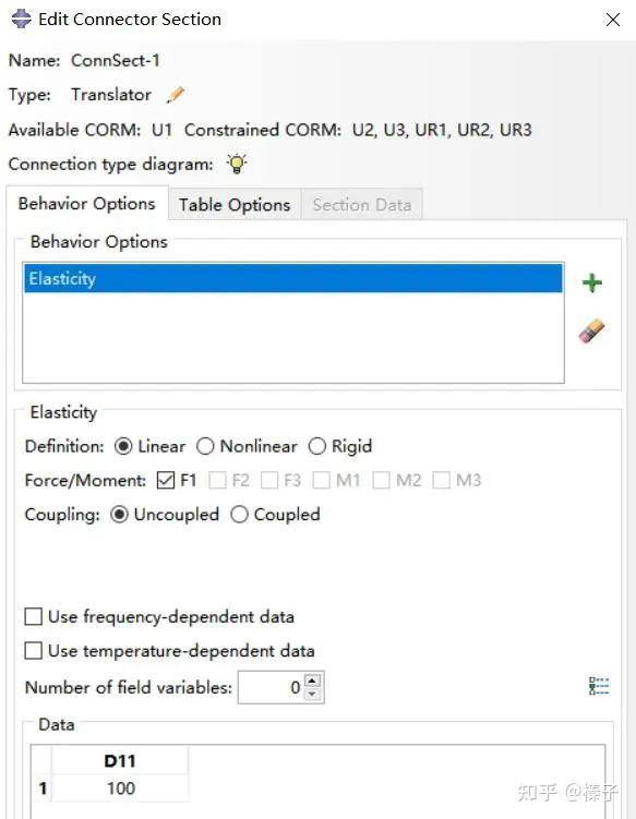 ABAQUS连接单元行为1(connector behavior) - 知乎