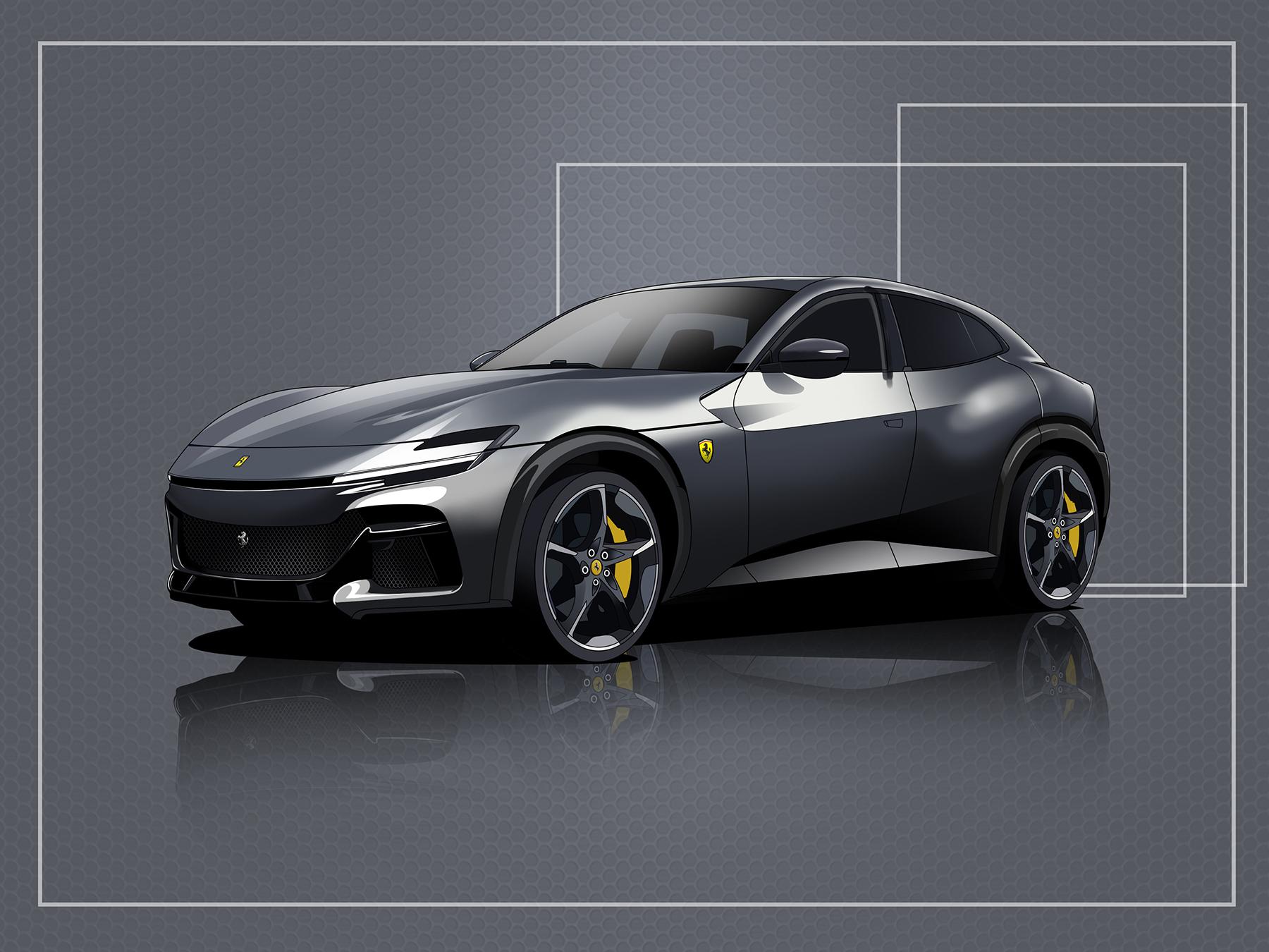 关关驾日|漫画日记 FUV！ 法拉利Purosangue重新定义的新物种！ - 知乎