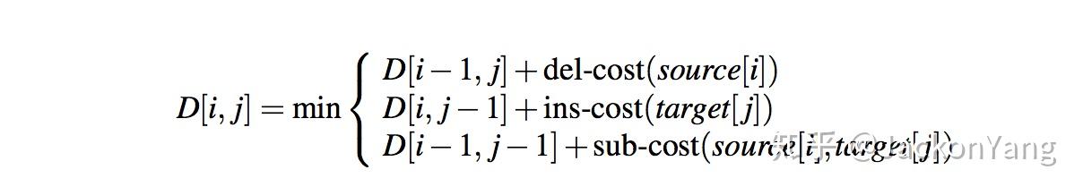 最小编辑距离levenshtein的 Python 实现 知乎