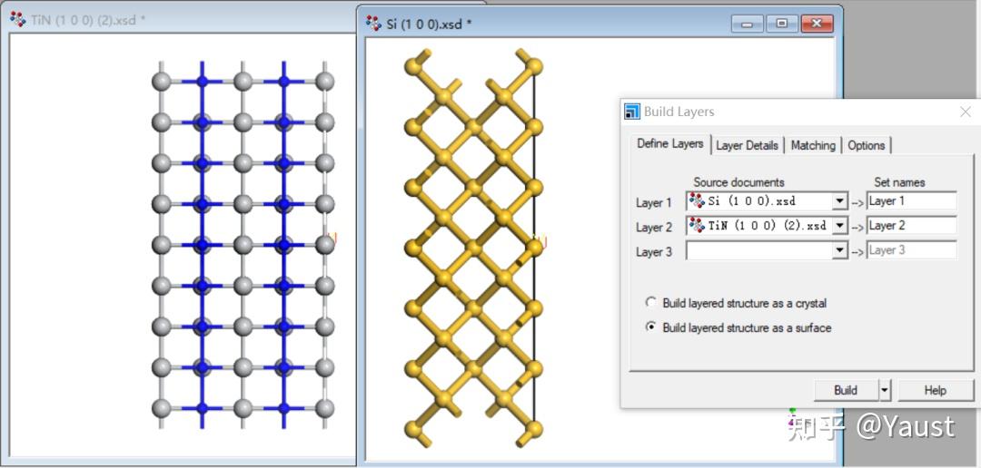 Materials Studio入门到精通【18】晶格失配度较大的界面：超胞模型 - 知乎