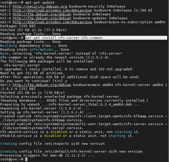 借PVE8.0的Debian 12系统配置一下NFS服务器 - 知乎
