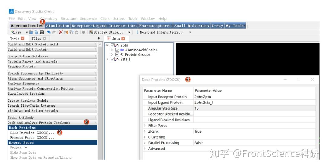 Discovery Studio教程蛋白对接篇：蛋白-蛋白对接（ZDOCK）教程 - 知乎