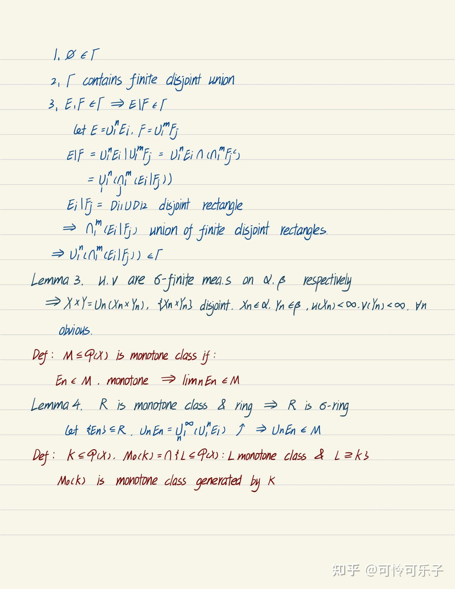 实分析笔记(2.8) Tonelli's and Fubini's Thm - 知乎