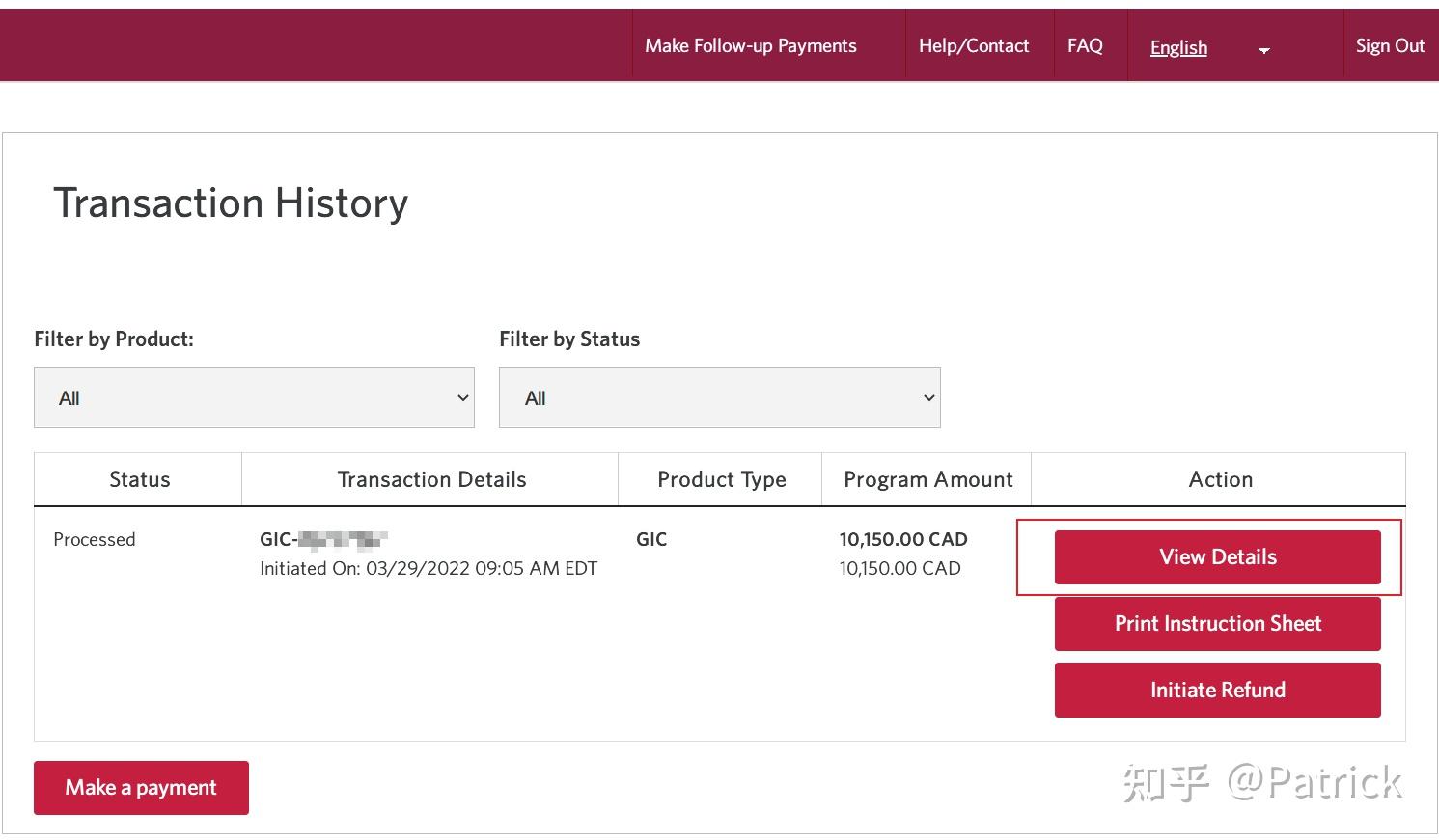 加拿大CIBC银行网申办理GIC证明详细教程 - 知乎
