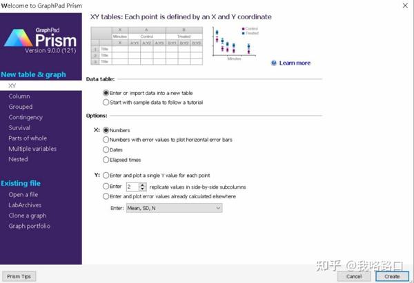 GraphPad Prism XY表及其图形绘制 - 知乎