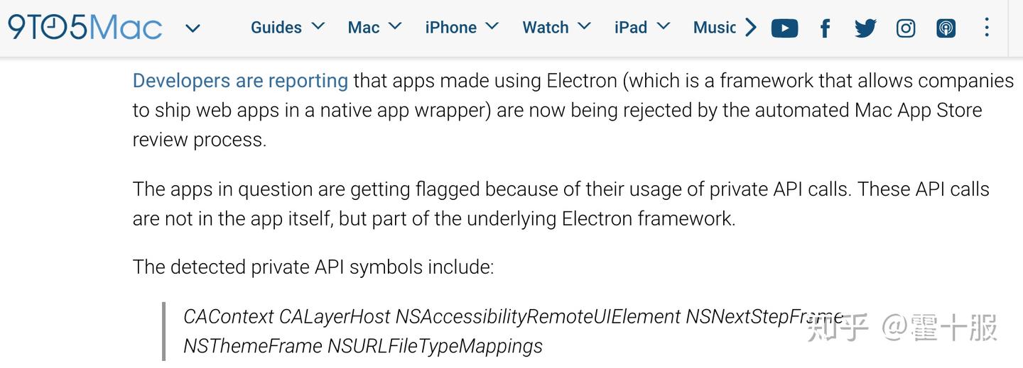 macOS商店拒绝了Electron应用的上架 - 知乎