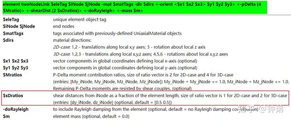 OpenSees: zeroLength 与 twoNodeLink 单元 - 知乎