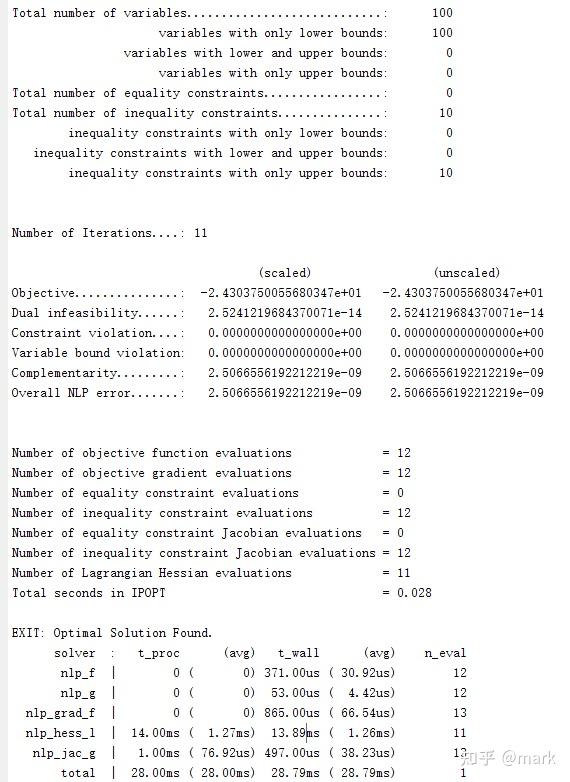用casadi求解求解具有线性约束的二次规划 - 知乎