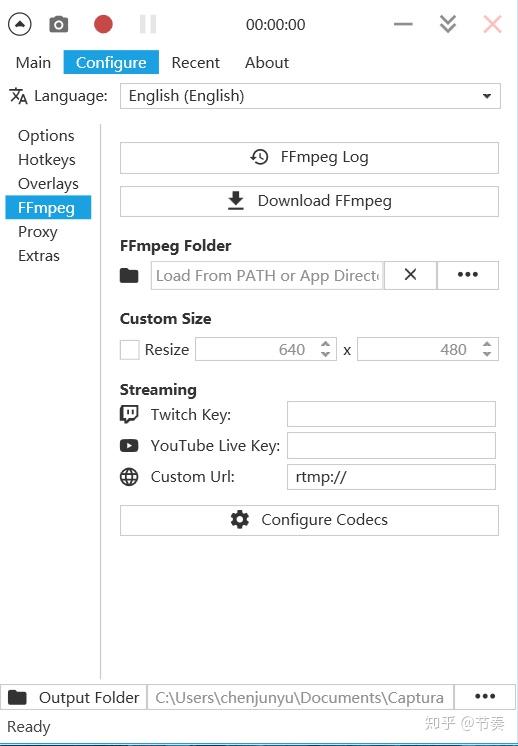 录屏软件Captura & 开源 FFmpeg安装攻略（附软件下载链接） 良心免费无水印 - 知乎