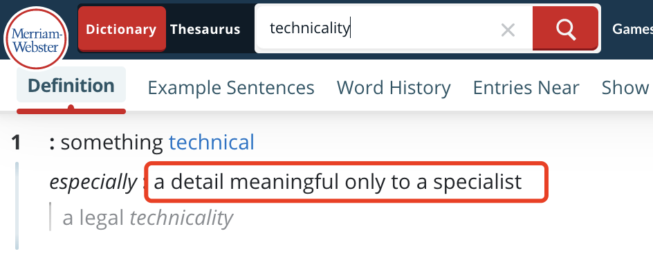 legal technicality 跟 “技术” 有啥关系？ 三个看似相关但意思却有点捉摸不定的衍生词：technical ...