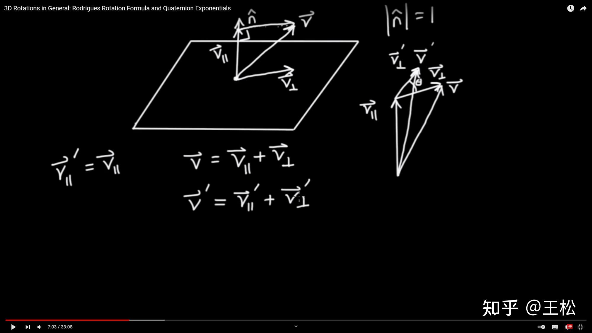 如何推到罗德里格斯旋转公式（Rodrigues’ Rotation Formula）？ - 知乎