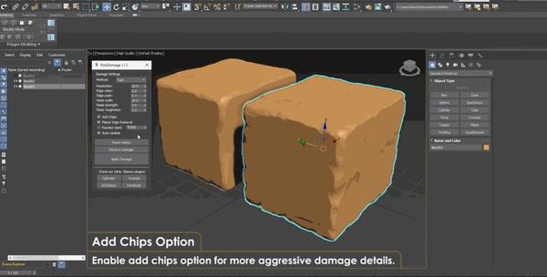 Max快速破损插件Poly Damage，一键生成0压力 - 知乎