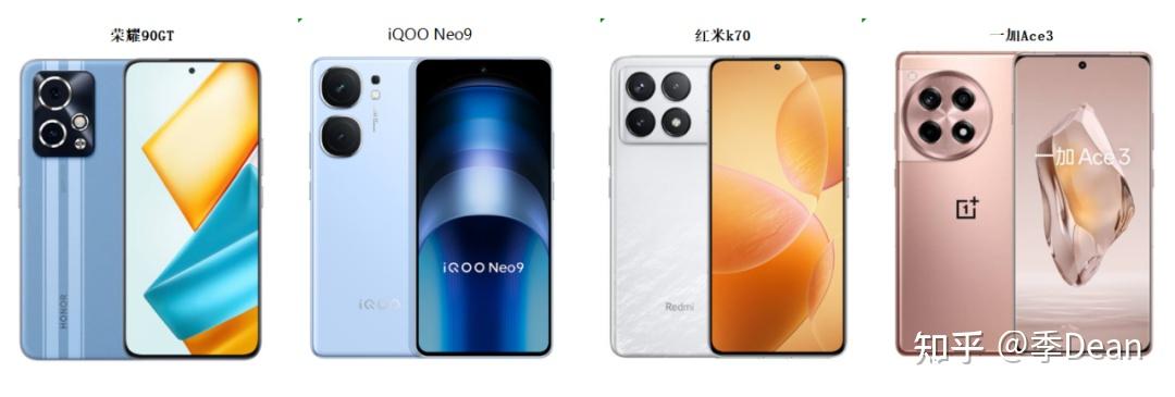 四台骁龙8Gen2新机，红米K70、荣耀90GT、iQOONeo9、一加Ace3，你会选哪个？