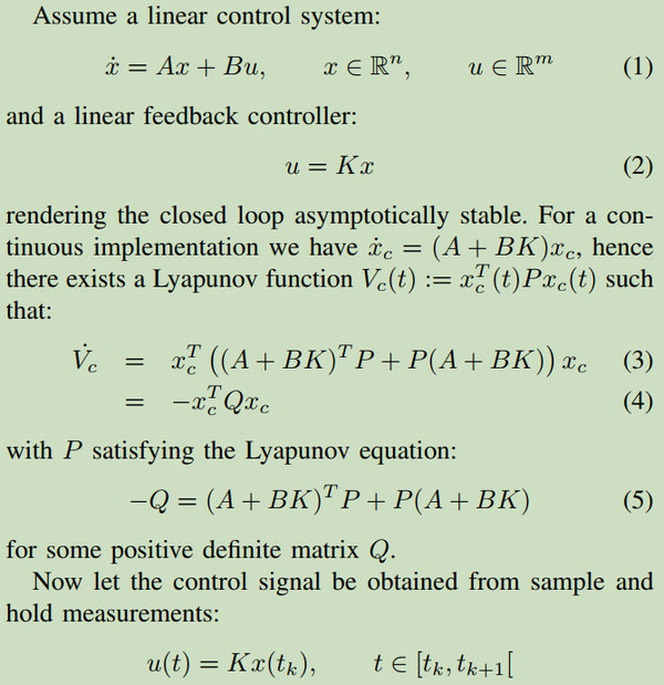 On self-triggered control for linear systems: Guarantees and complexity - 知乎