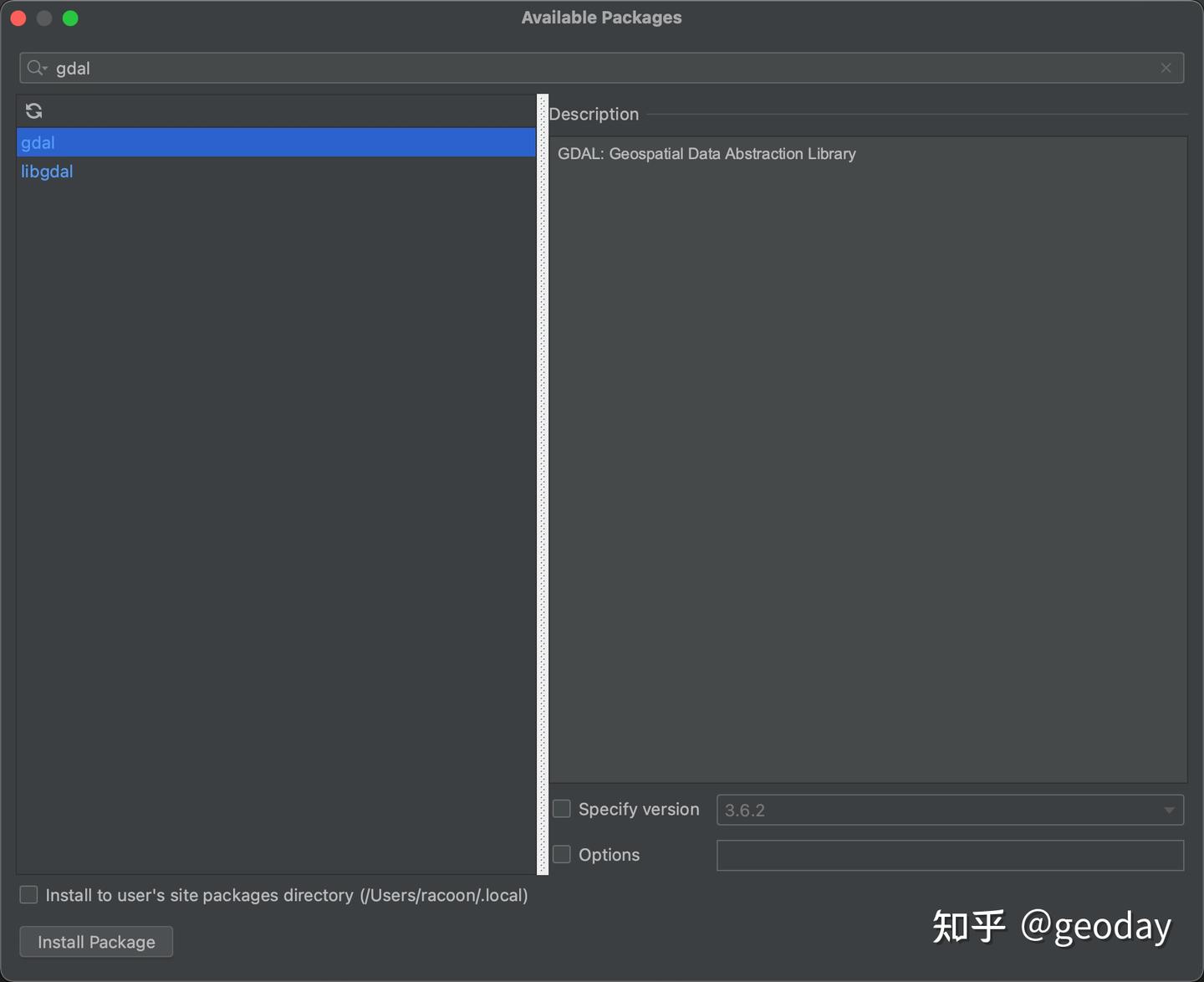 Mac中给Python安装GDAL包 - 知乎