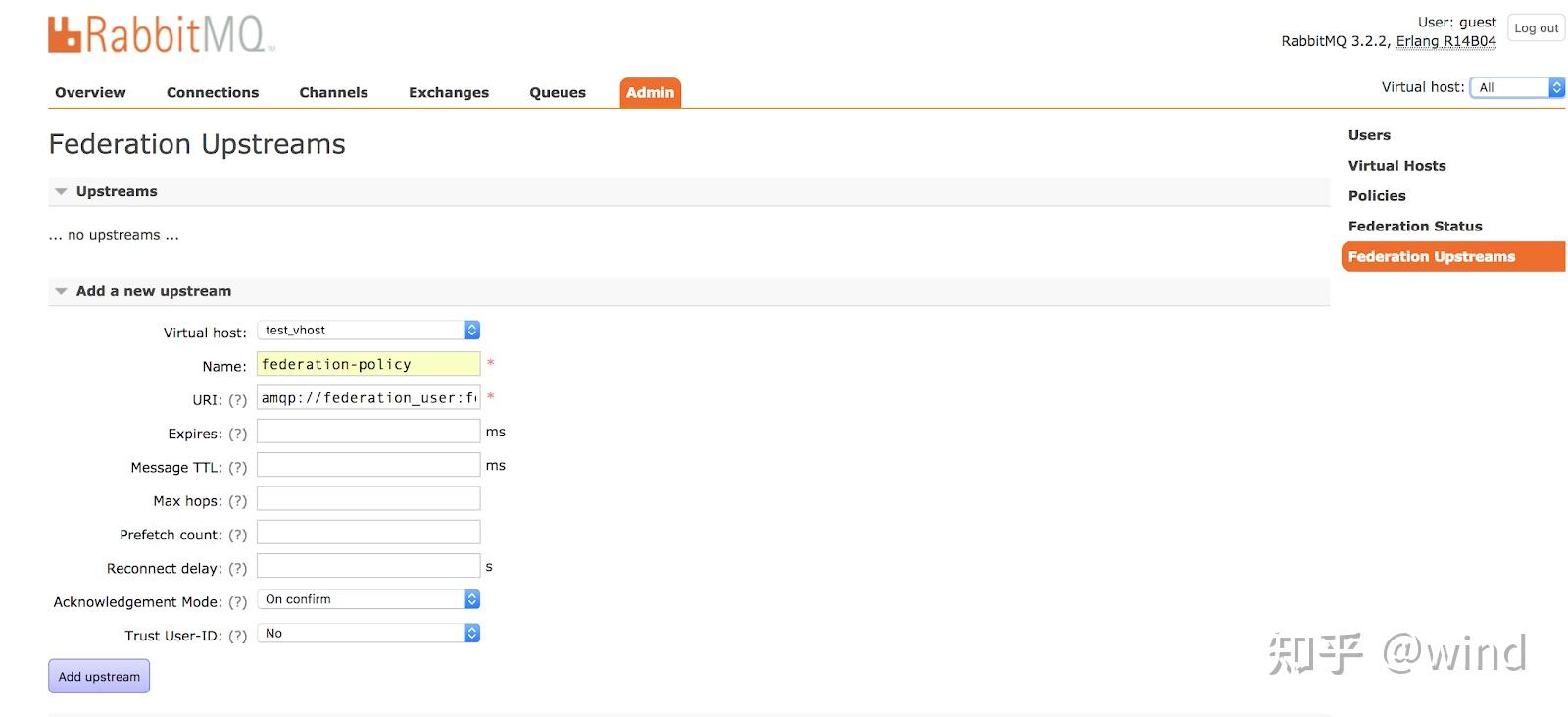 RabbitMQ Federation 插件使用 - 知乎