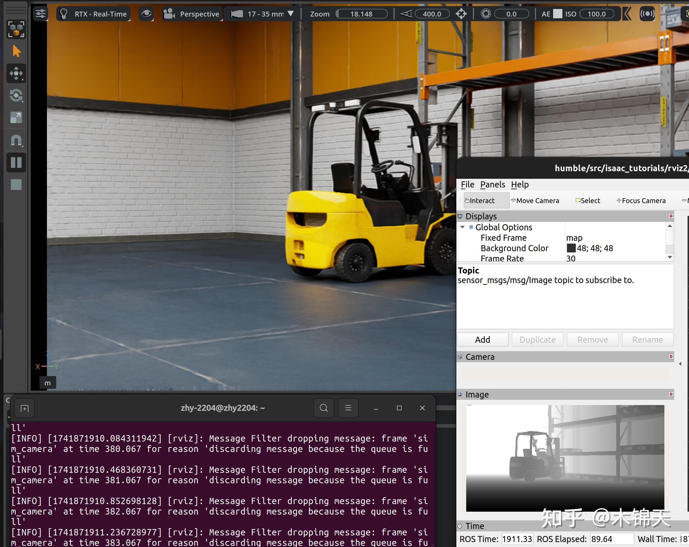 【Isaac Sim 4.5.0】ROS 2 Tutorials (Linux and Windows) - ROS 2 Bridge in ...