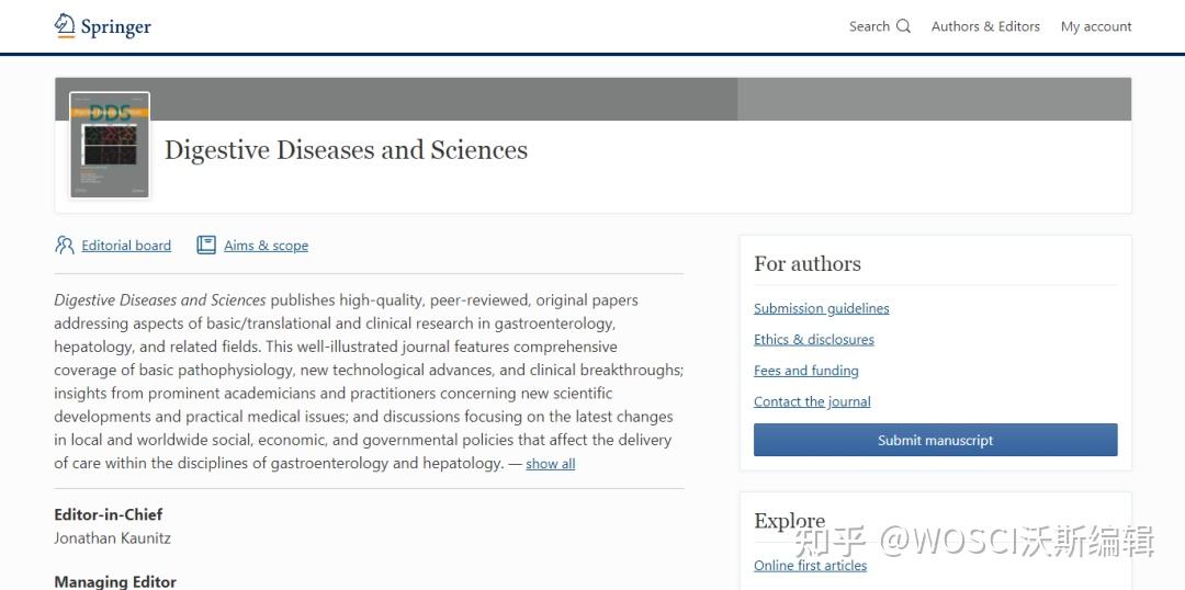 JCR3区、中科院3区的老牌期刊，初审平均23天，免版面费，年发文量400篇+，影响因子稳定 - 知乎