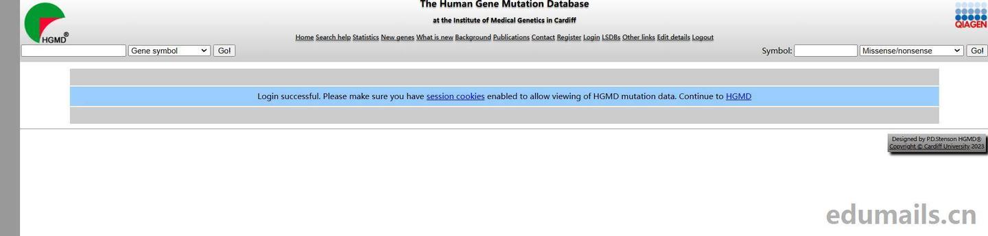 HGMD人类基因突变数据库学术edu账号申请攻略 - 知乎