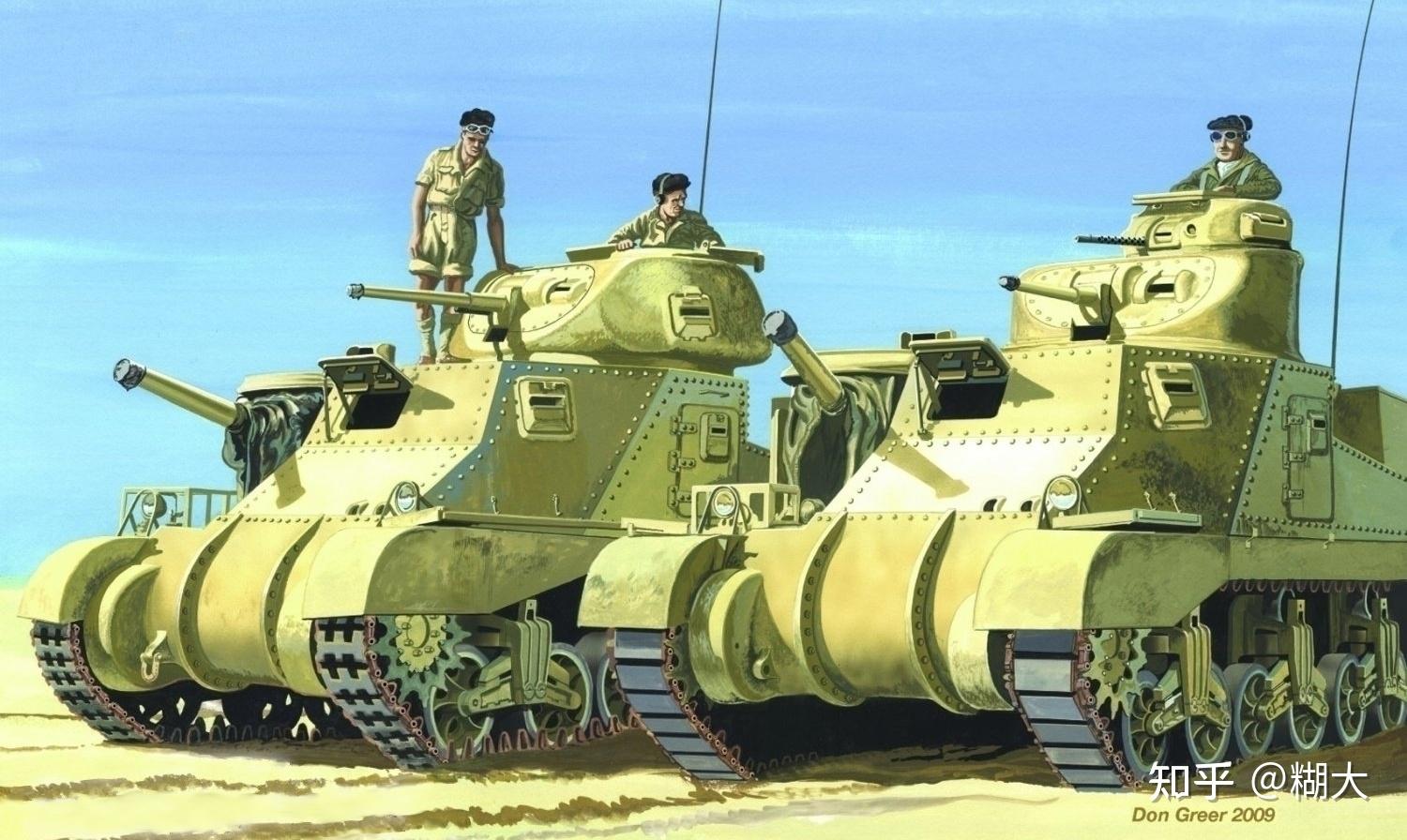 盟军的装甲战车M3格兰特“李”中型坦克 - 知乎
