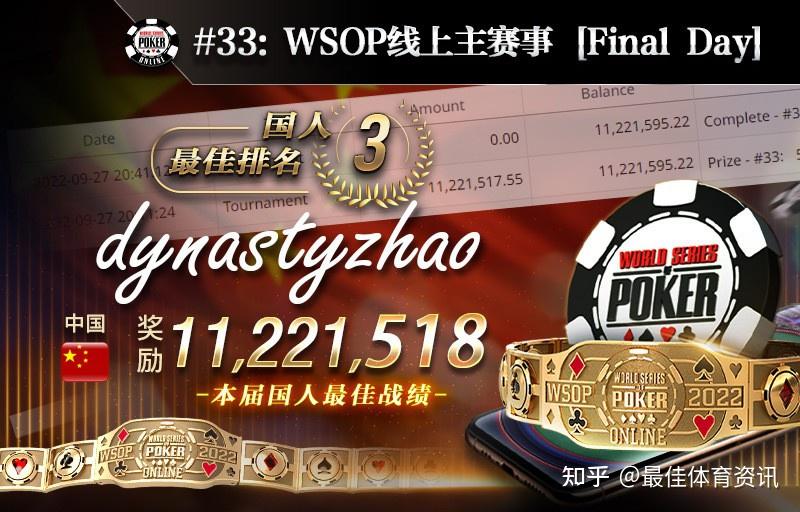 直播间欢呼！万人见证中国选手“赵峰” 勇夺WSOP主赛事第3名，播客吧精彩赛事不间断 - 知乎