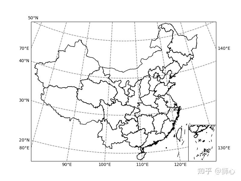 Matlab绘制lambert投影下的中国地图，包含南海诸岛小图 - 知乎