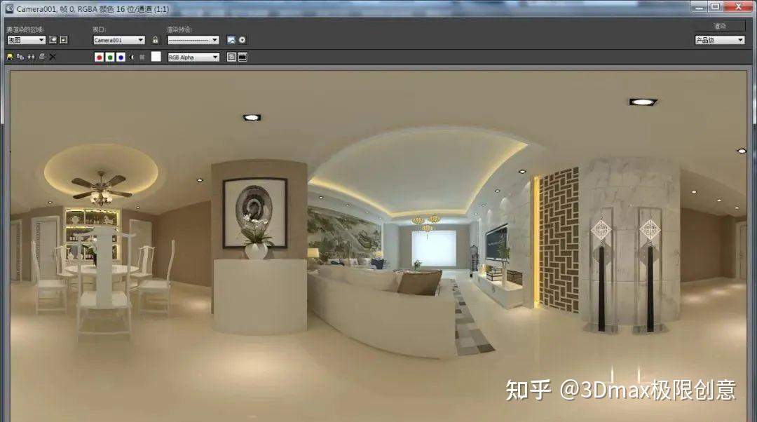 3dmax如何用vray渲染制作360全景效果图 - 知乎