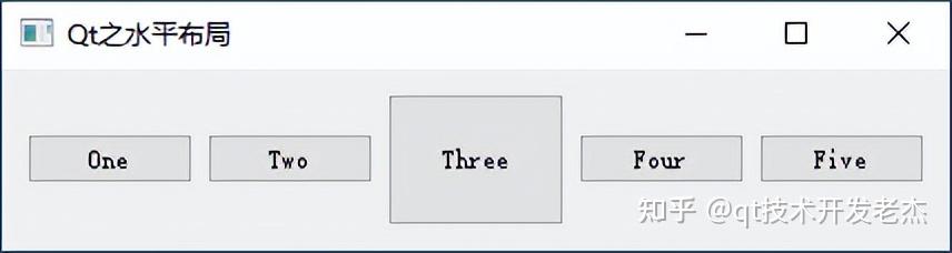 Qt 布局之二：水平、垂直布局的使用详解 - 知乎