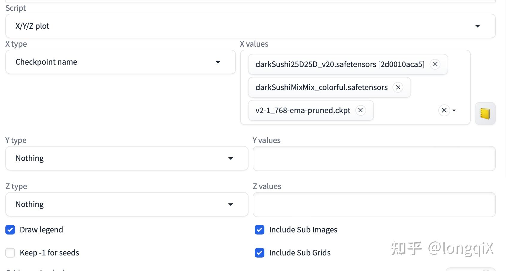 Stable Diffusion模型对比 X/Y/Z plot - 知乎