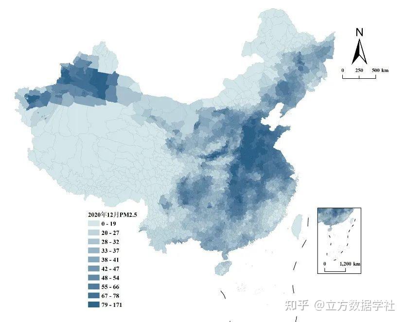 【数据分享】我国省市县三级1998-2020年逐月/逐年PM2.5数据（Shp格式/Excel格式） - 知乎