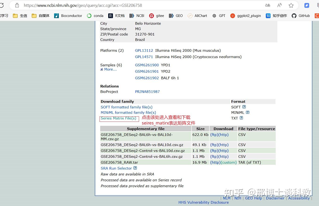 根据GEO的GSE数据集编号自动下载和处理GEO数据教程 - 知乎