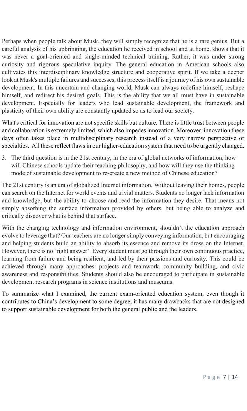 塞西纳姆高中 潘安琦：中国合肥的优质教育 | UNSP学术 x SDG4 - 知乎