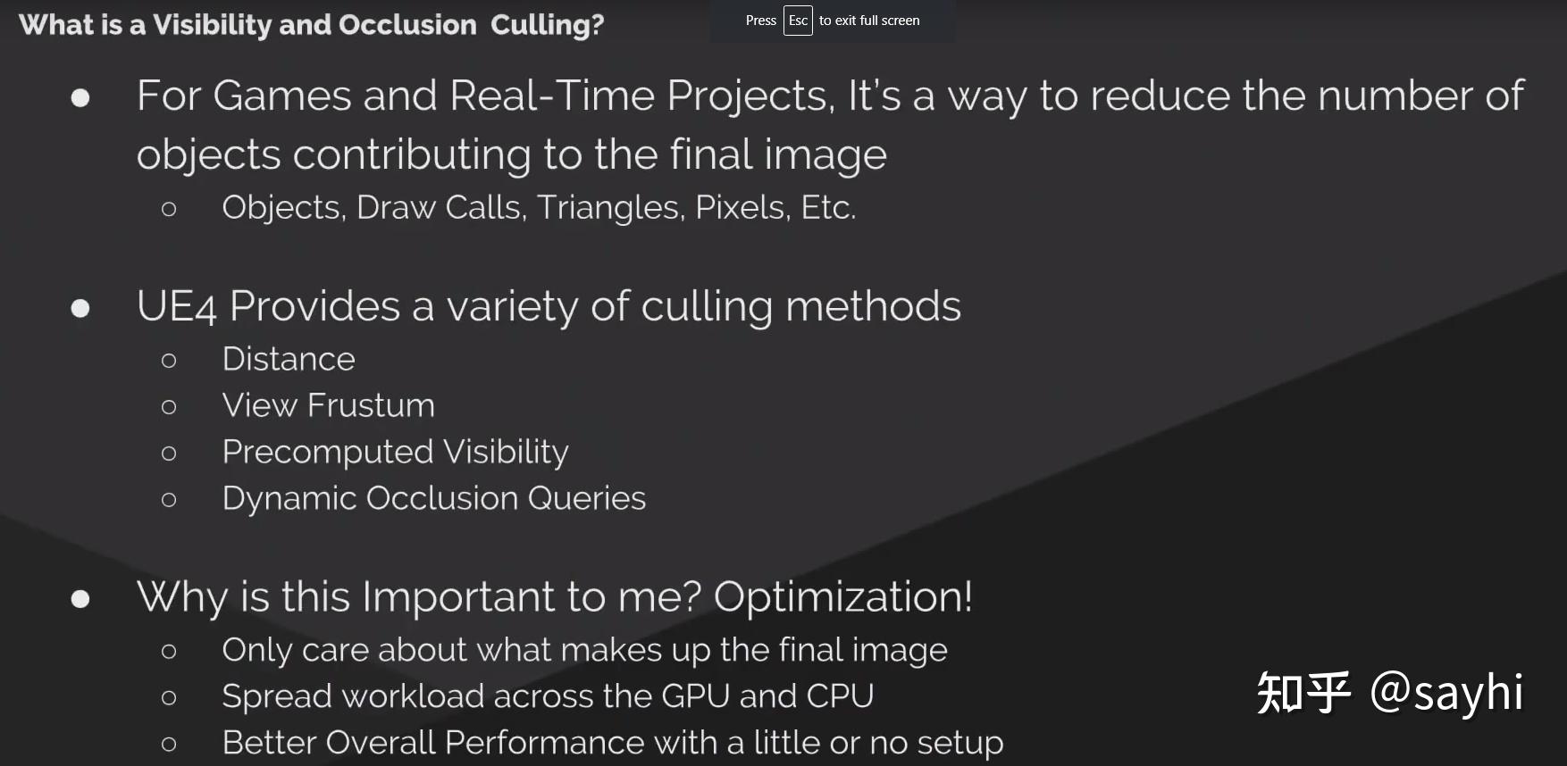 Unreal Culling Methods - 知乎